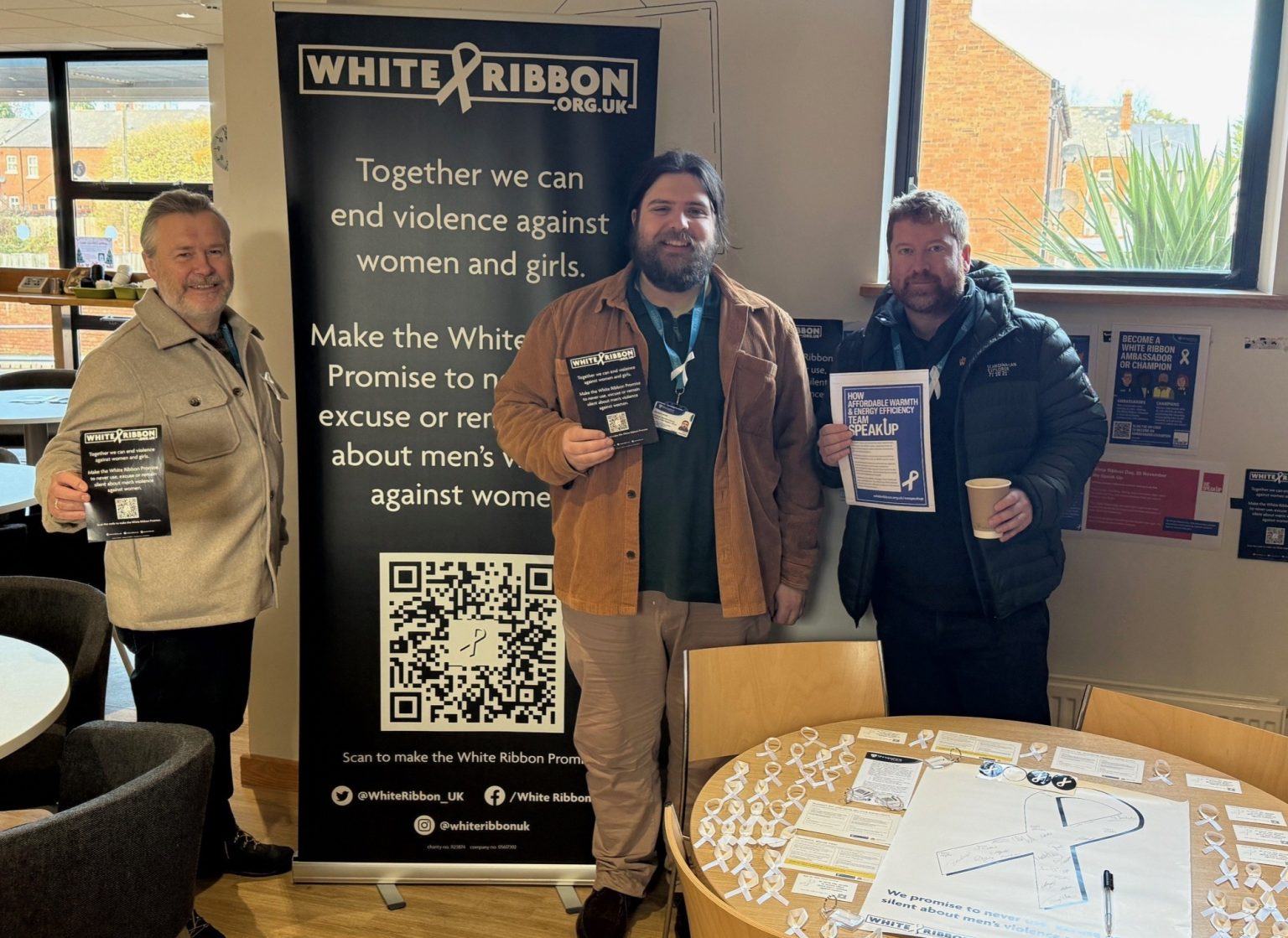 Celebrating team impact: How AWEE spoke up for White Ribbon - Shropshire Council Newsroom