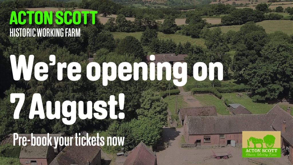 Acton Scott Historic Working Farm sold out for reopening on 7 August