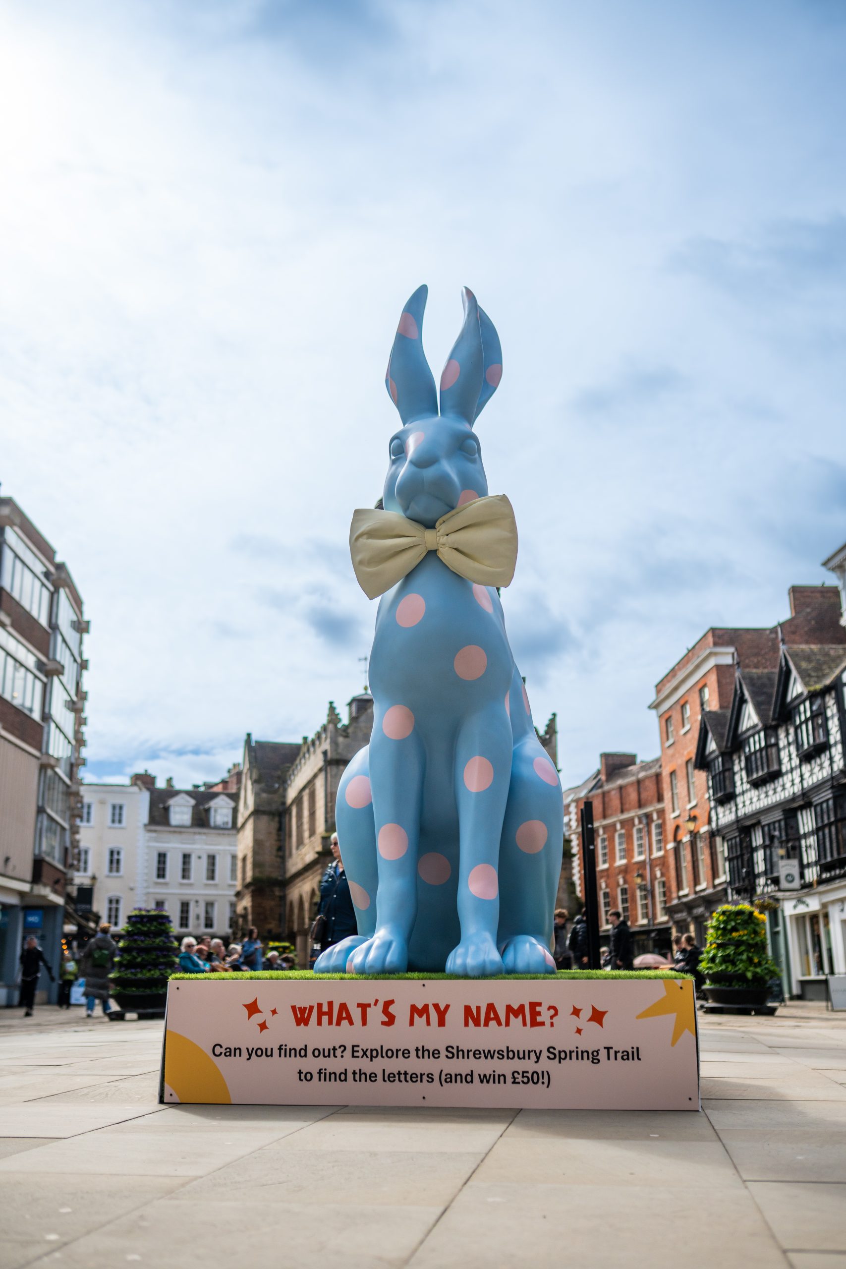 Giant Bunny Arrives in Shrewsbury for Easter Holiday - Shropshire ...